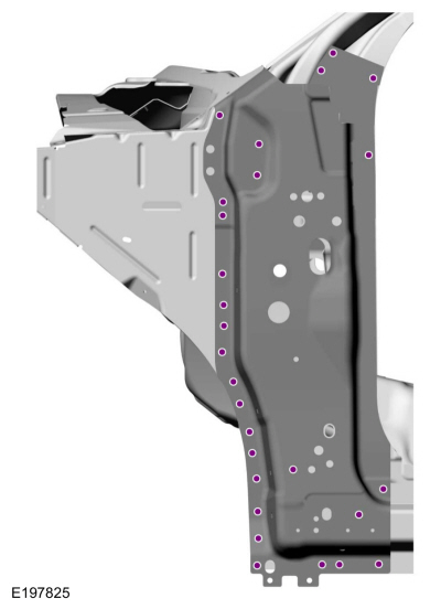 Lincoln Navigator - A-Pillar Outer Panel Section and Reinforcement ...