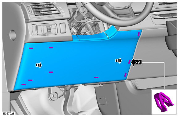 Lincoln Navigator - Driver Status Monitor Camera Module [CMR]. Removal ...