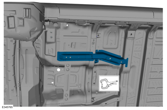 Lincoln Navigator - Front Floor Panel Lower Reinforcement. Removal and ...