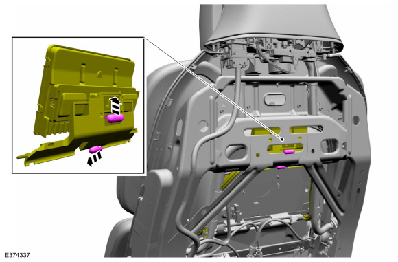 Lincoln Navigator - Front Seat Backrest Cover - Vehicles With: Multi ...