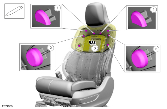 Lincoln Navigator - Front Seat Backrest Cover - Vehicles With: Multi ...