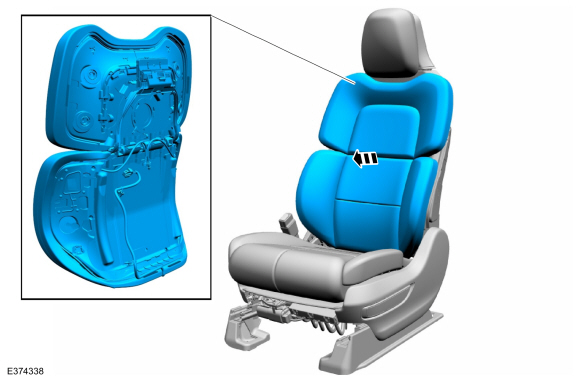 Lincoln Navigator - Front Seat Backrest Cover - Vehicles With: Multi ...