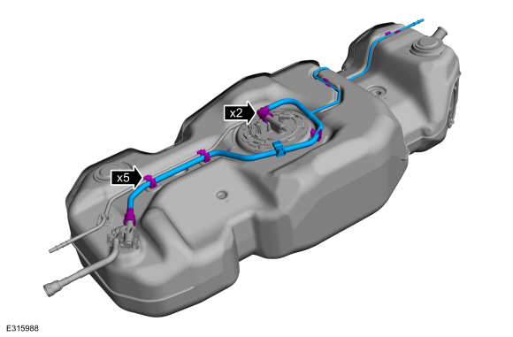 Lincoln Navigator - Fuel Tank Pressure Sensor and Tube. Removal and ...