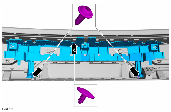 Lincoln Navigator - Hands-Free Liftgate Actuation Upper Sensor. Removal ...