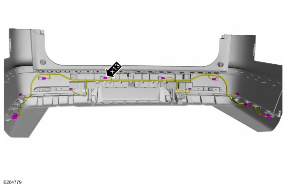 Lincoln Navigator - Hands-Free Liftgate Actuation Upper Sensor. Removal ...