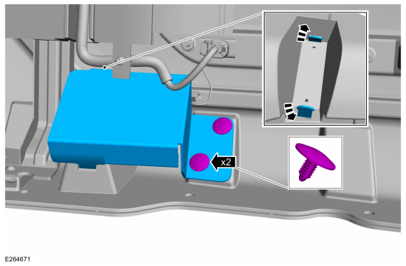 Lincoln Navigator - Hands-Free Liftgate Actuation Upper Sensor. Removal ...