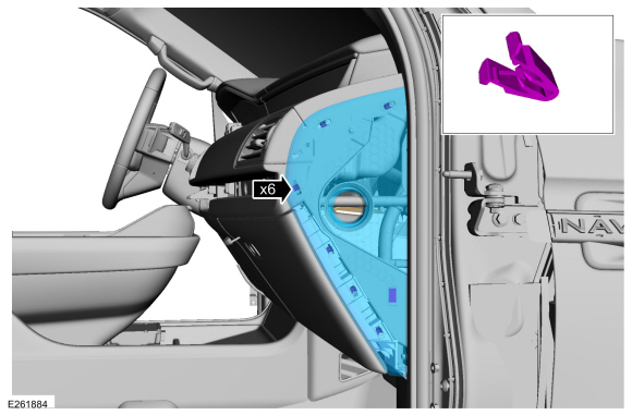 Lincoln Navigator - Passenger Side Register. Removal and Installation ...