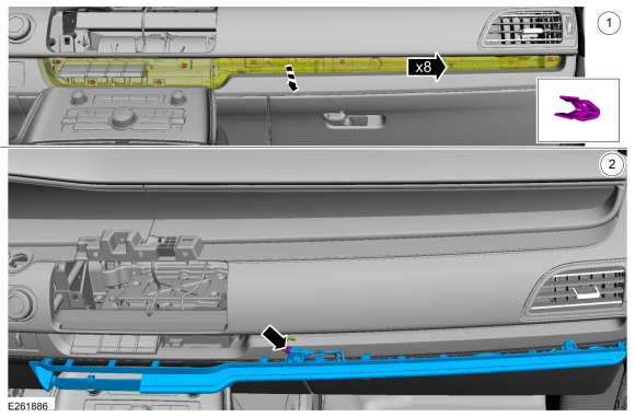 Lincoln Navigator - Passenger Side Register. Removal and Installation ...