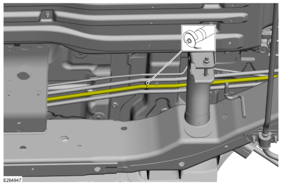 Lincoln Navigator - Rear Heater Core Inlet Line. Removal and ...