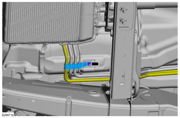 Lincoln Navigator - Rear Heater Core Outlet Line. Removal and ...