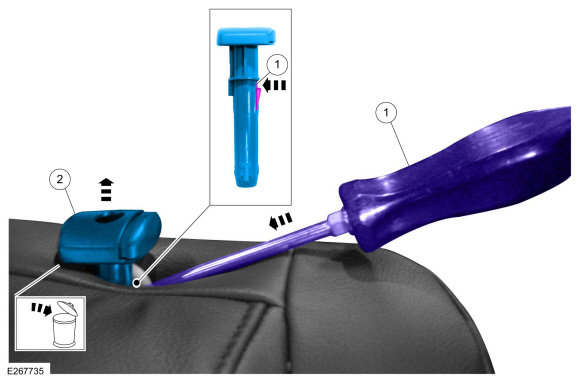 Lincoln Navigator - Second Row Seat Head Restraint Guide Sleeve ...