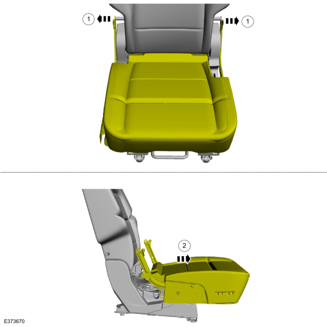 Lincoln Navigator - Second Row Single Seat Cushion Cover - Vehicles ...